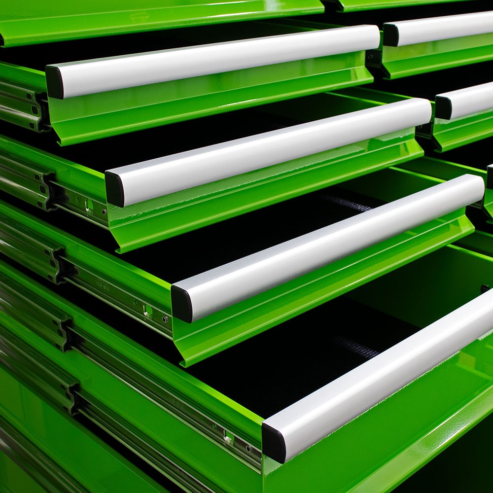 Tool Vault Elite 72″ 23 Drawer Roller Cabinet w/ Hutch and 2 Side ...