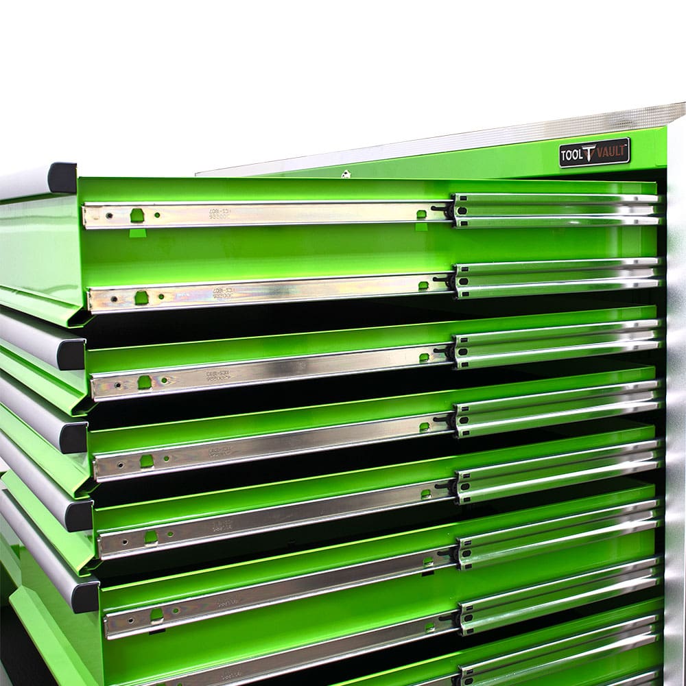 Tool Vault Elite 72″ 23 Drawer Roller Cabinet w/ Hutch and 2 Side ...