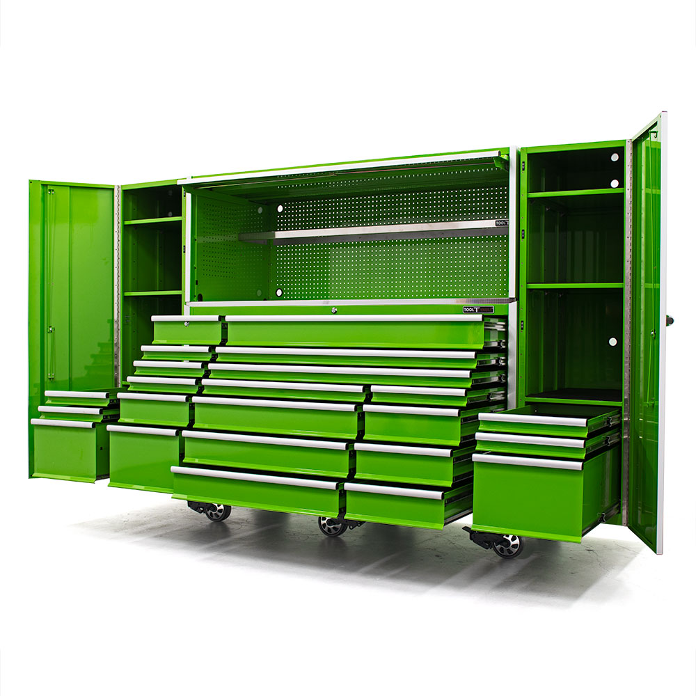 Tool Vault Elite 72″ 23 Drawer Roller Cabinet w/ Hutch and 2 Side ...