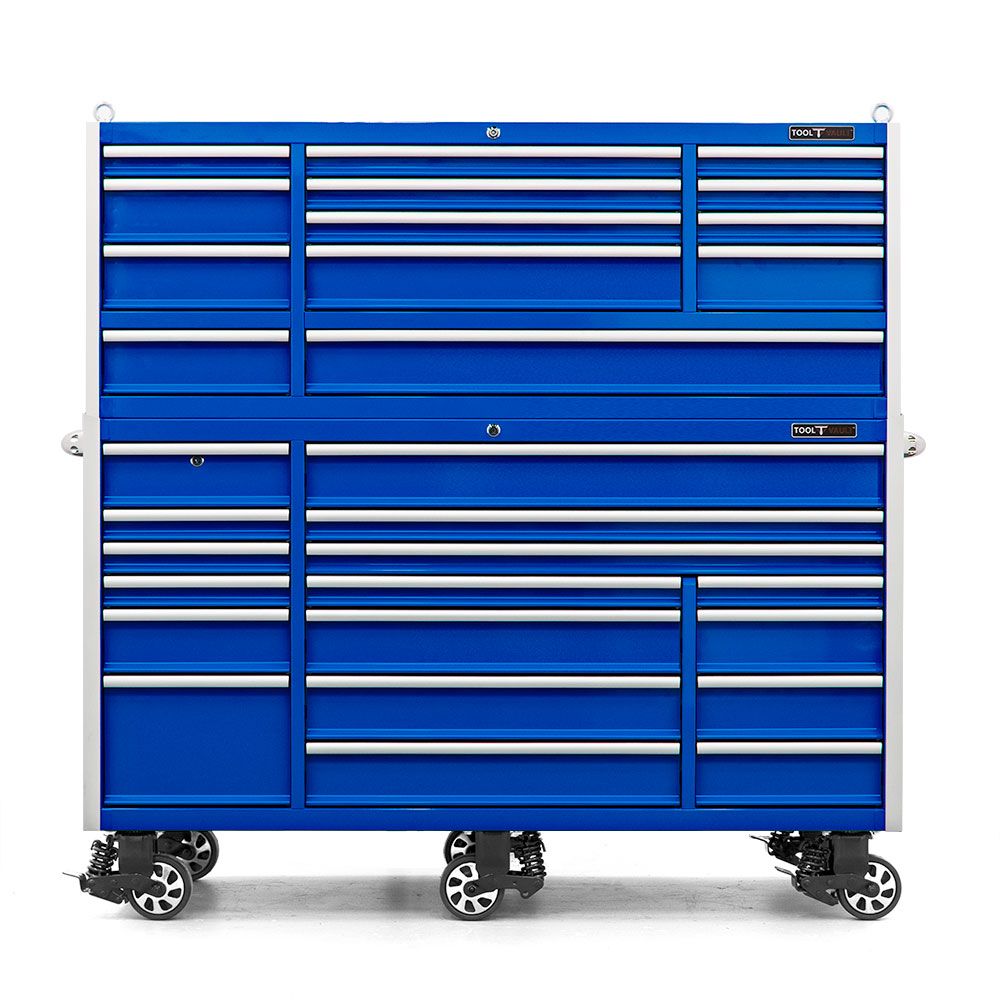 Tool Vault Elite 72″ 30 Drawer Roller Cabinet & Top Chest – ToolVault