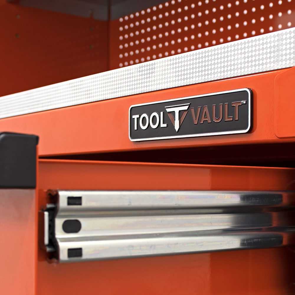Tool Vault Elite 55″ x 30″ 10 Drawer Tool Cabinet w/ Hutch and Side ...