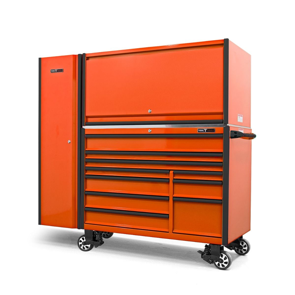 Tool Vault Elite 55″ x 30″ 10 Drawer Tool Cabinet w/ Hutch and Side ...