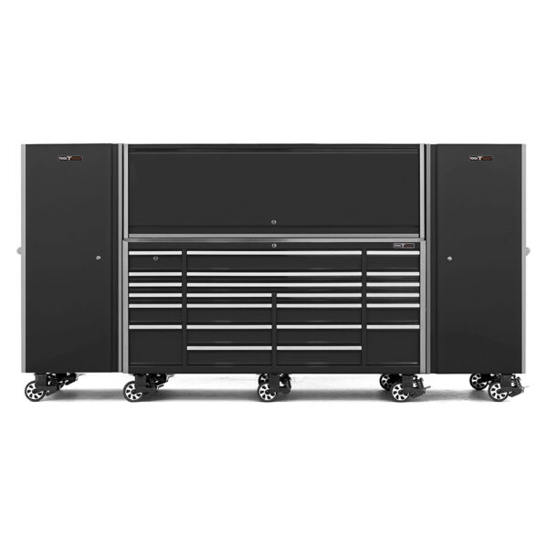 Tool Vault Elite XL 84” 23-Drawer Roller Cabinet with Hutch and 2 Side ...