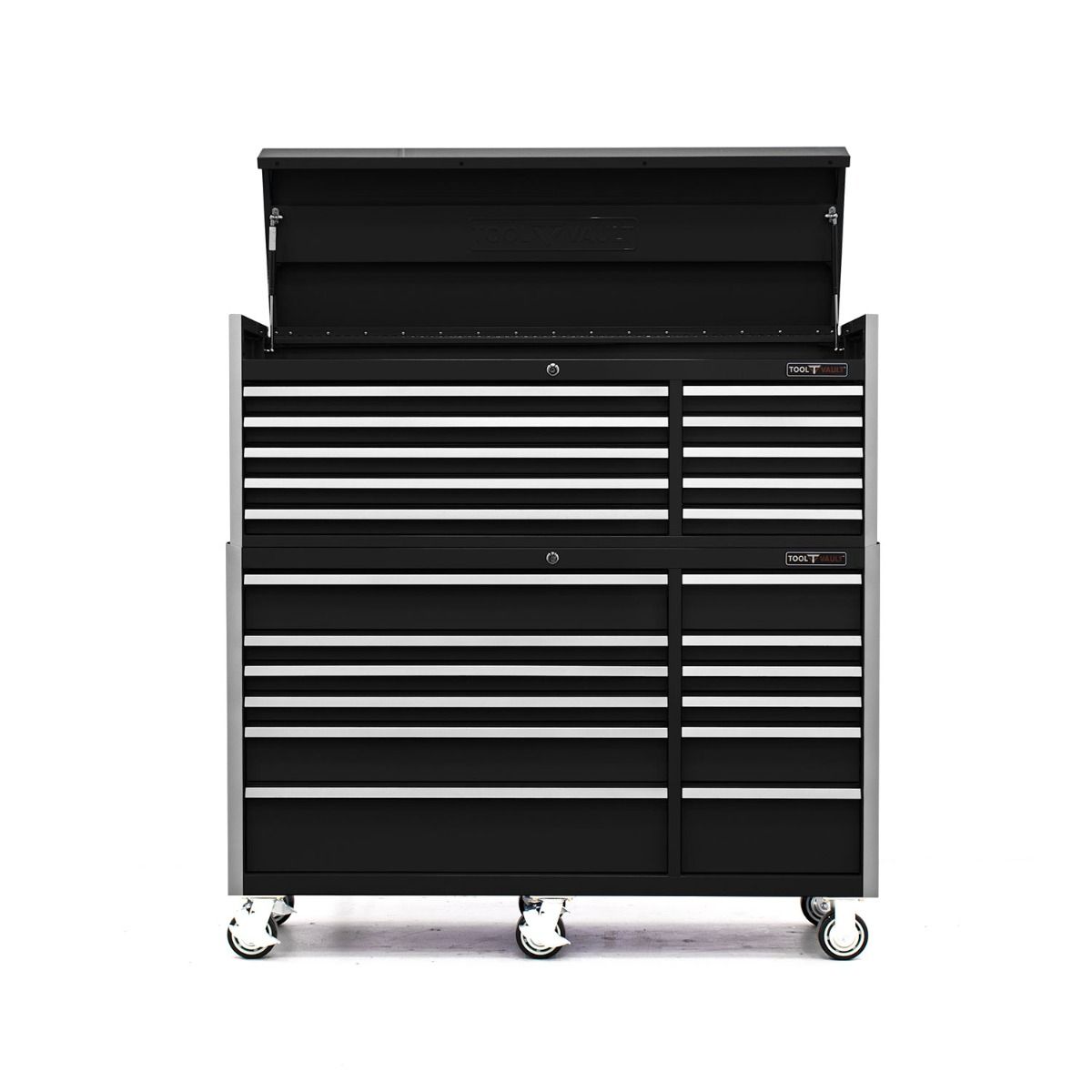 Tool Vault 62” 22-Drawer Tool Cabinet with Top Chest – ToolVault