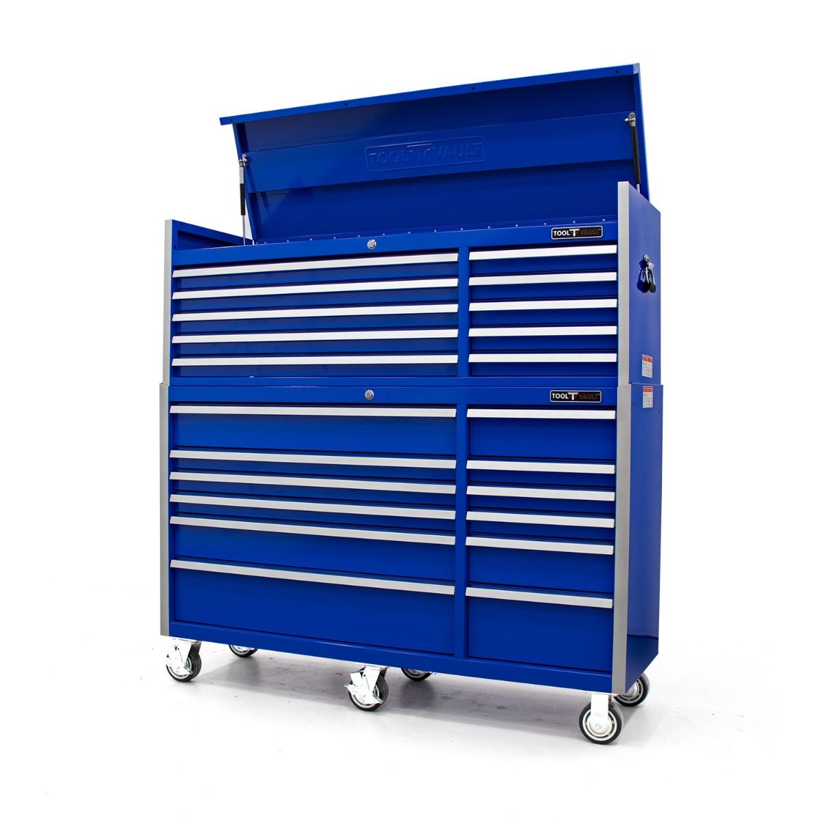 Tool Vault 62” 22-Drawer Tool Cabinet with Top Chest – ToolVault